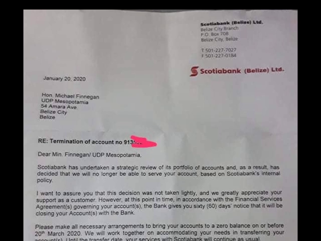 Finnegan Responds to Viral Scotiabank Letter | News 5 Belize Archive